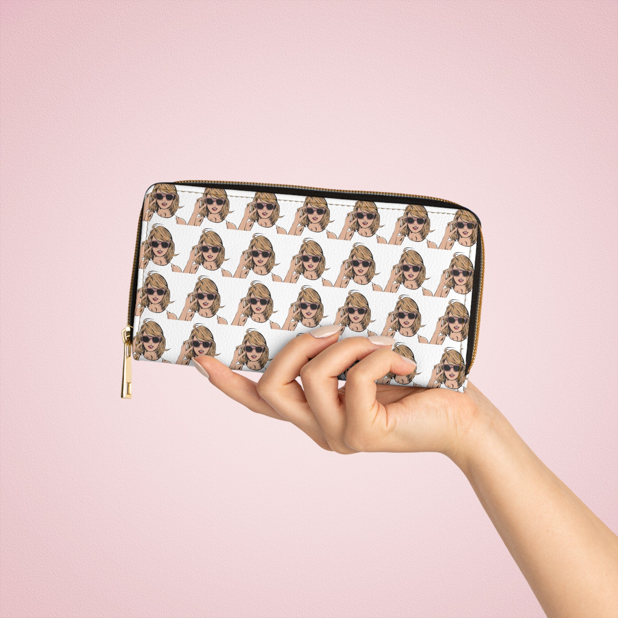 Taylor Swift Patterned Full Zipper Faux Leather Wallet – Buffalovely