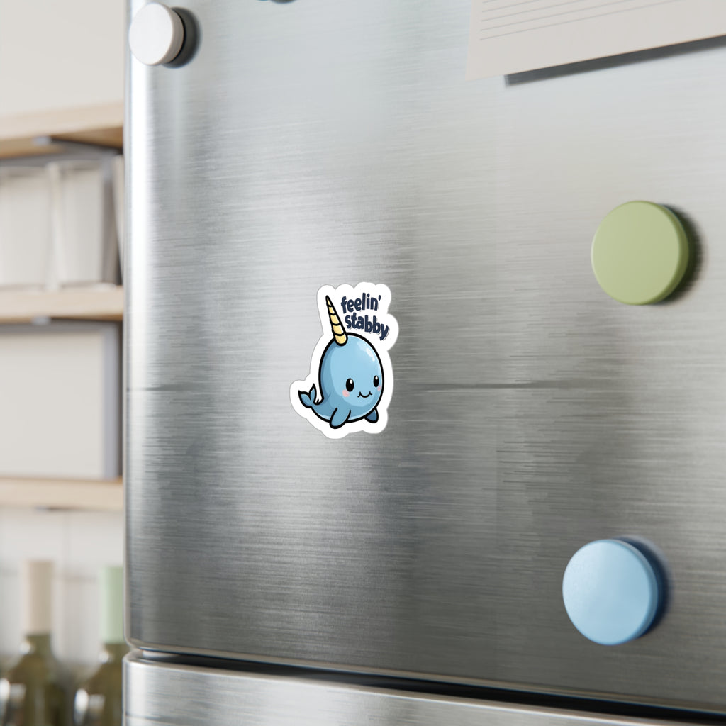 Feelin' Stabby Narwhal Vinyl Sticker – Buffalovely