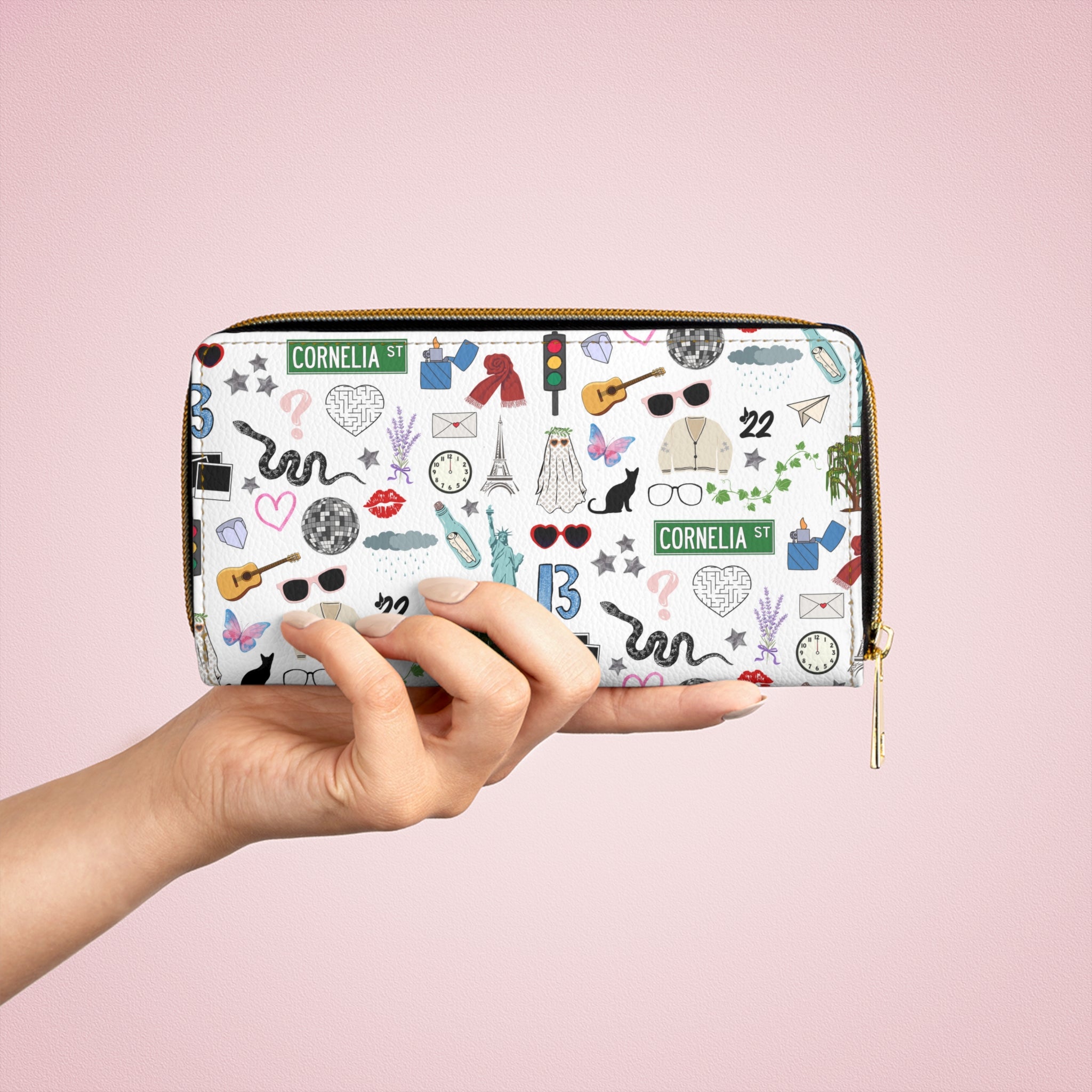 Taylor Swift Eras Pattern Zipper Wallet – Buffalovely