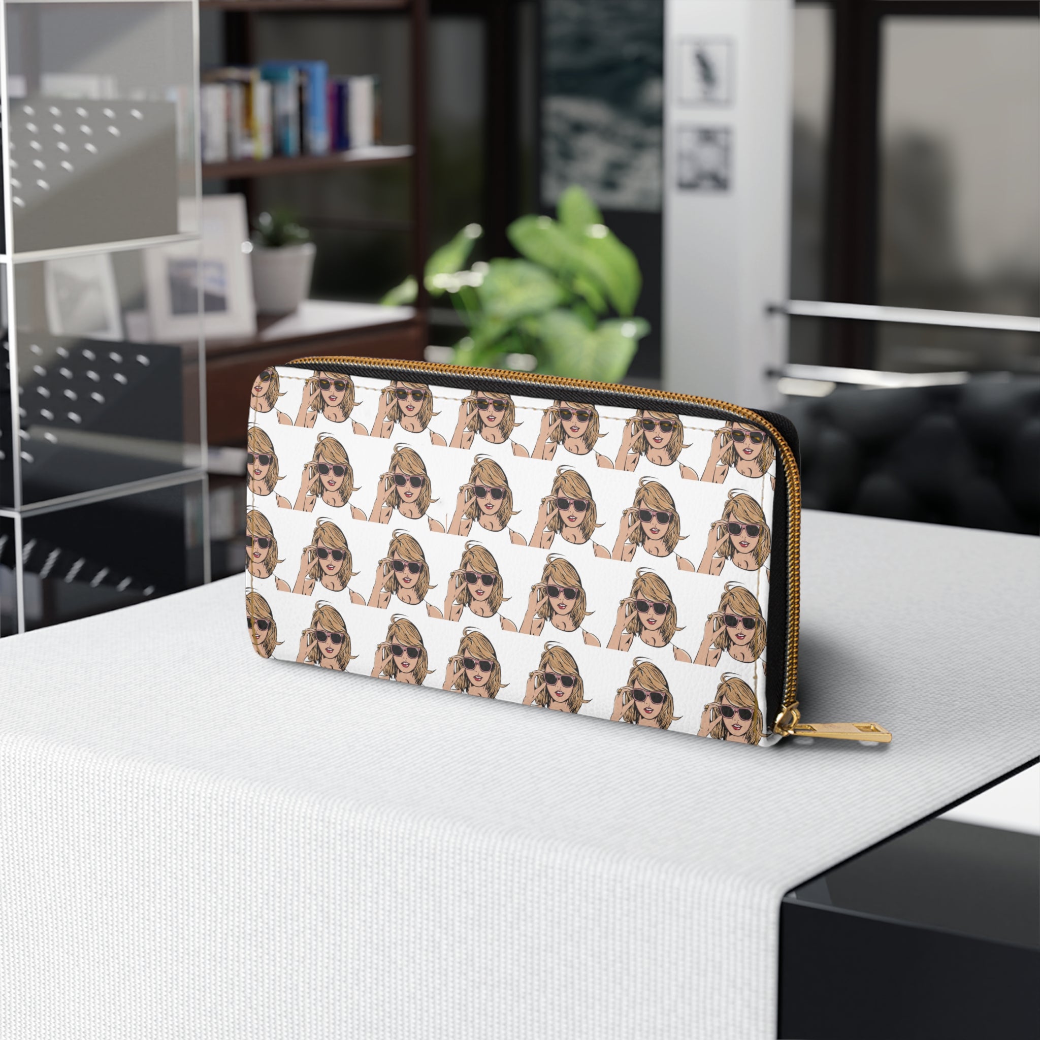 Taylor Swift Patterned Full Zipper Faux Leather Wallet – Buffalovely