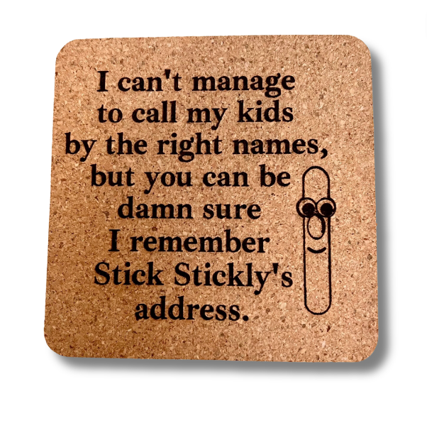 Cork Coaster- Stick Stickly – Buffalovely
