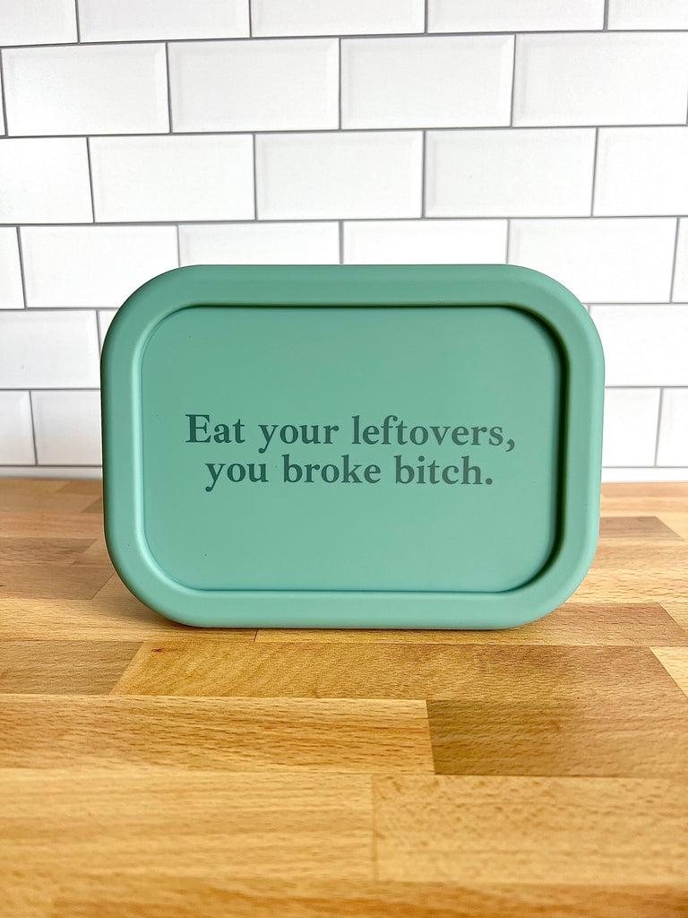 Eat Your Leftovers Silicone Bento Box- Choose from Four Colors ...