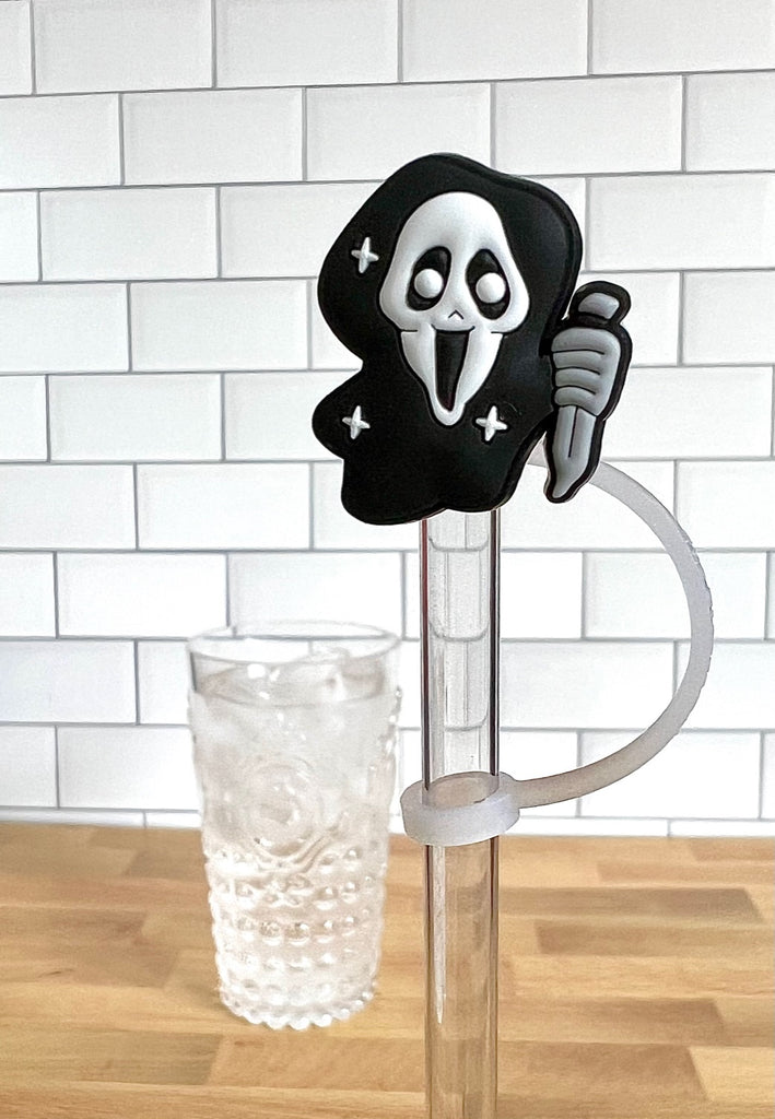 Silicone Straw Topper- Ghostface – Buffalovely