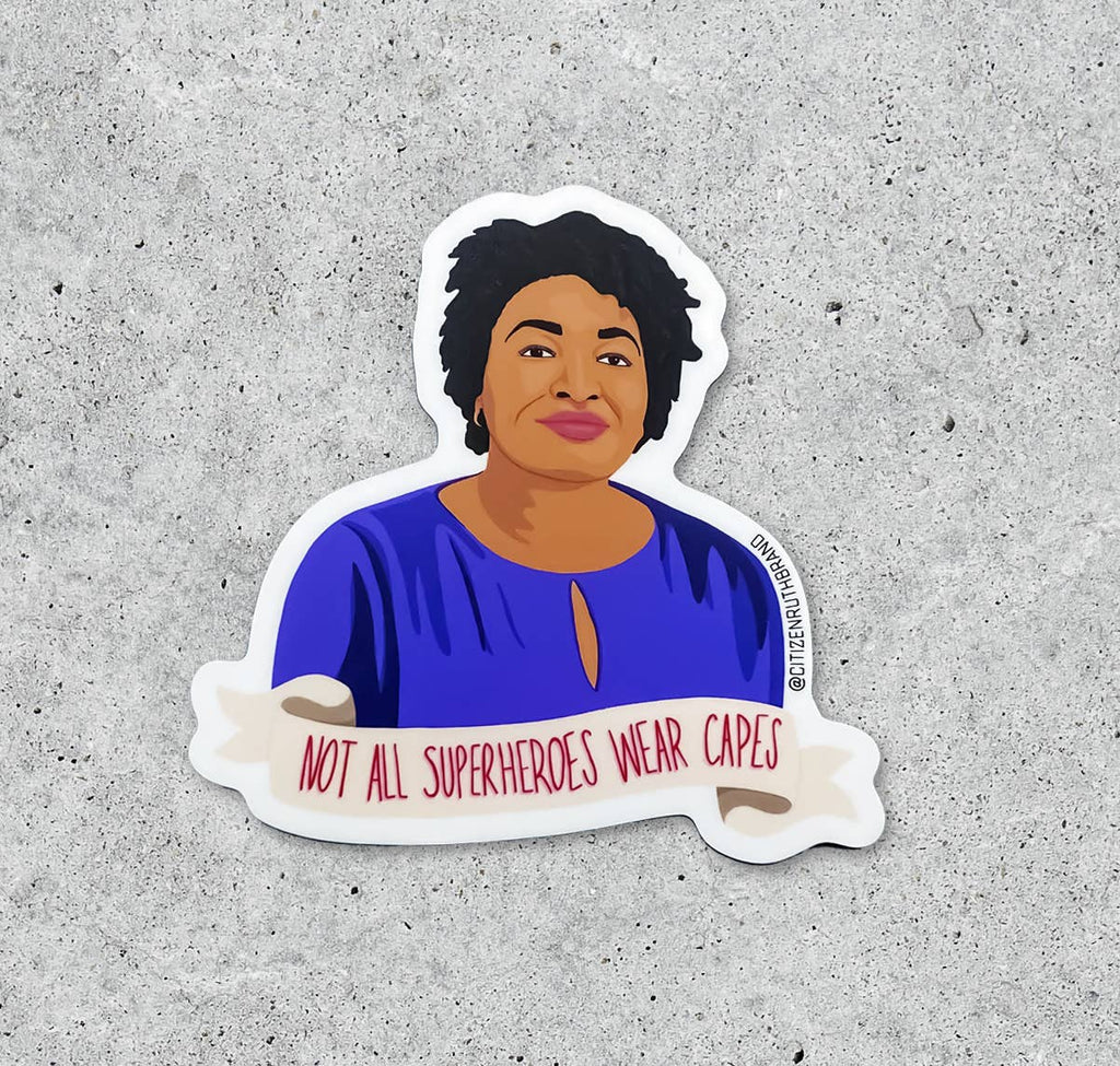 Stacey Abrams Superhero sticker – Buffalovely